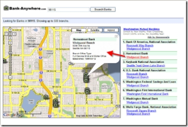 Bank-Anywhere.com Launches Branch Locator Mashup - Finovate
